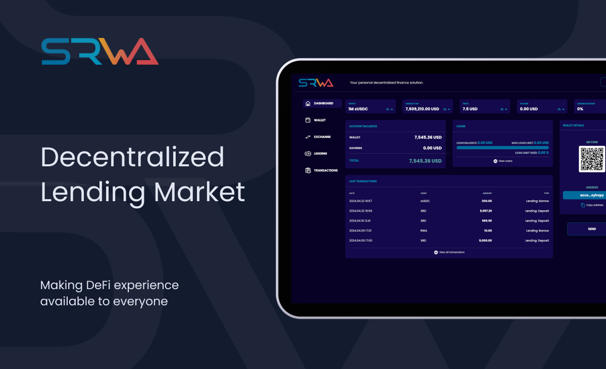 SRWA - Decentralized lending market.